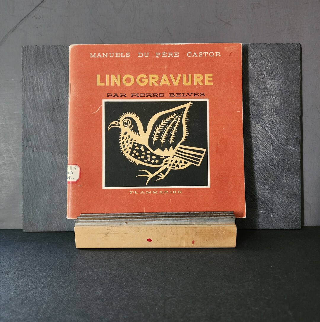 Vintage French Linocut Book. Techniques and Printing of Linocut. Author ...