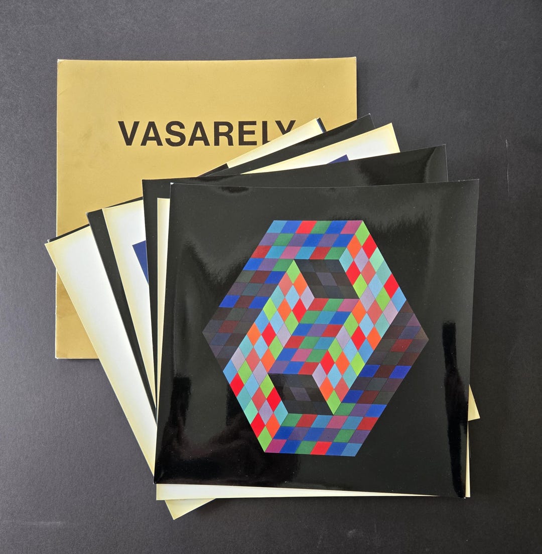Victor Vasarely's Gold Portfolio: Homage to the Hexagon. Art Optique ...