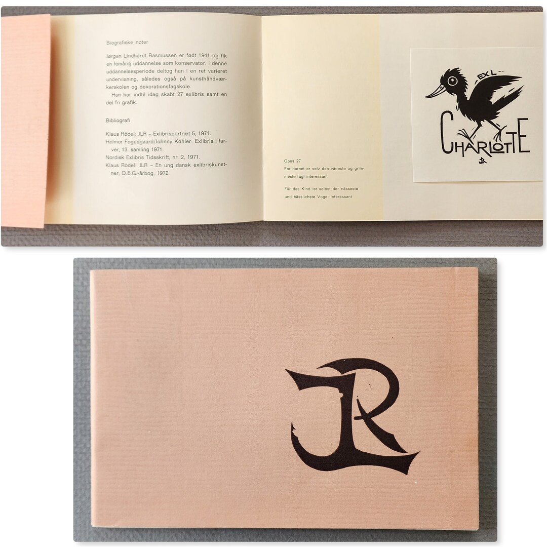 1972. Album of 10 Original Color Bookplates. Numbered Copy. Artist ...