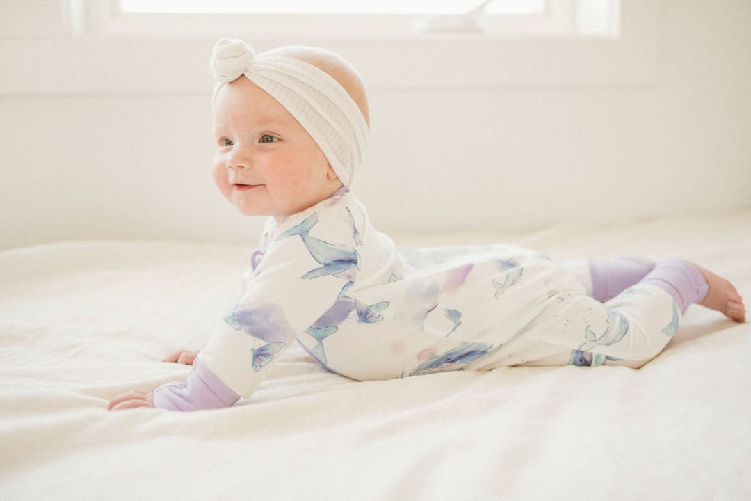 Whale Lenzing Modal Baby Pajamas Modal Zippered Sleeper - Etsy