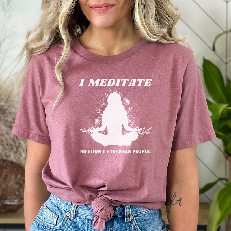 Meditation T Shirt - Etsy