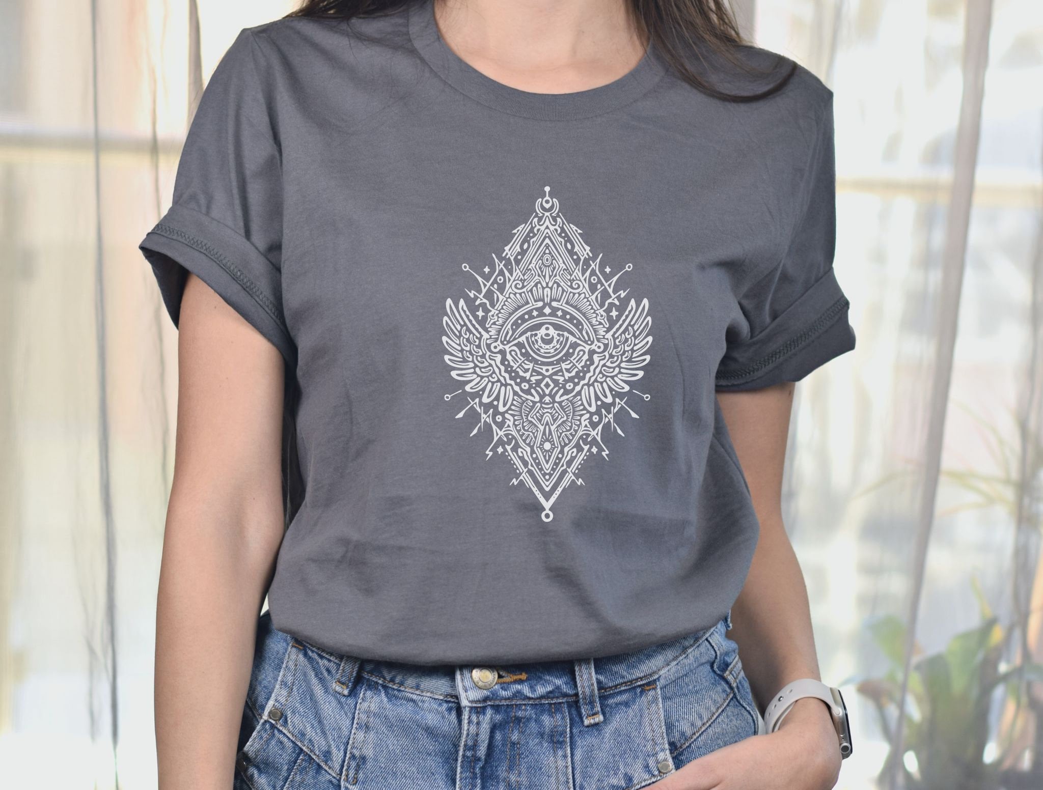 Shaman's Eye T-shirt, Shaman Eye Shirt, Sacred Geometry, Shamanism ...