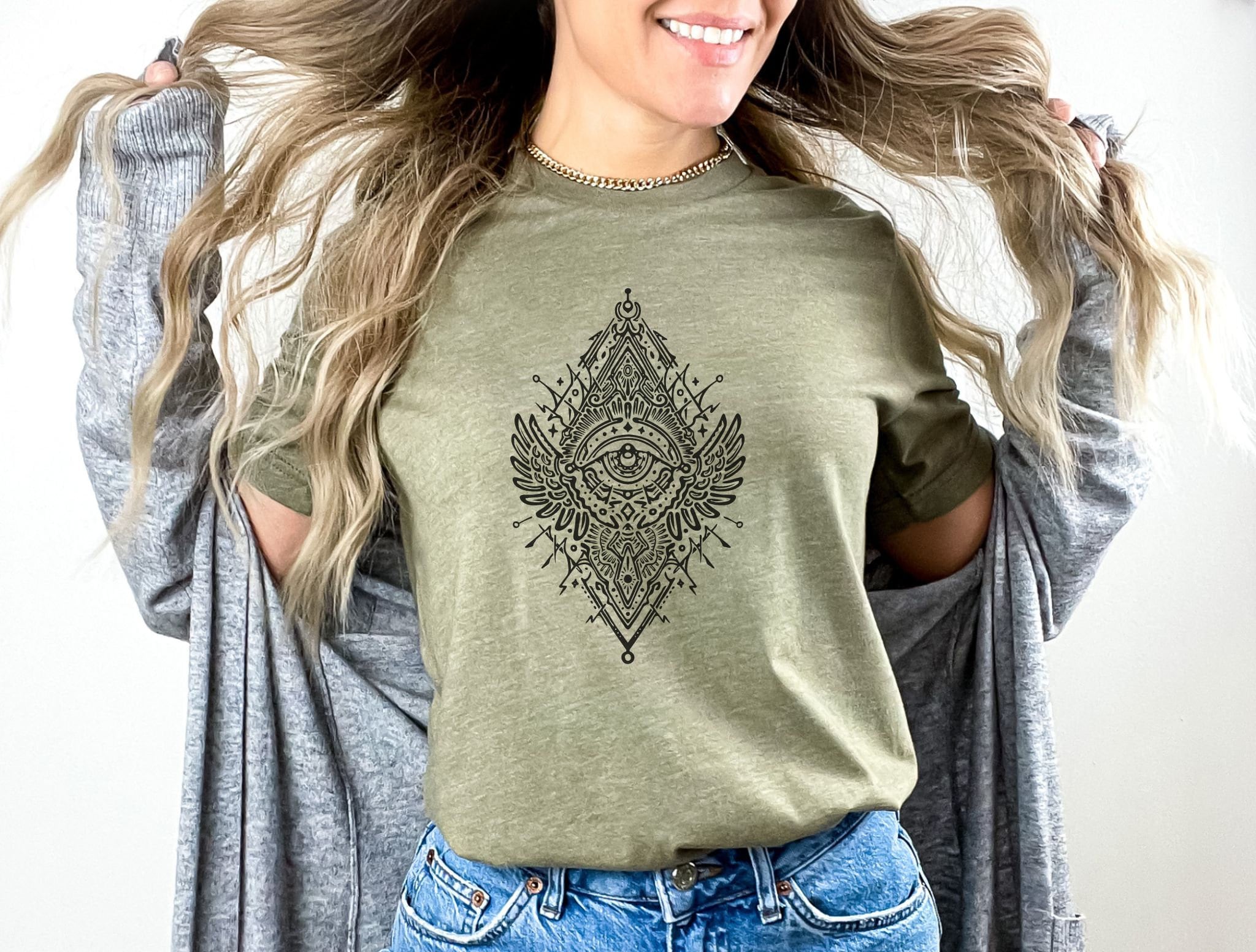 Shaman's Eye T-shirt, Shaman Eye Shirt, Sacred Geometry, Shamanism ...