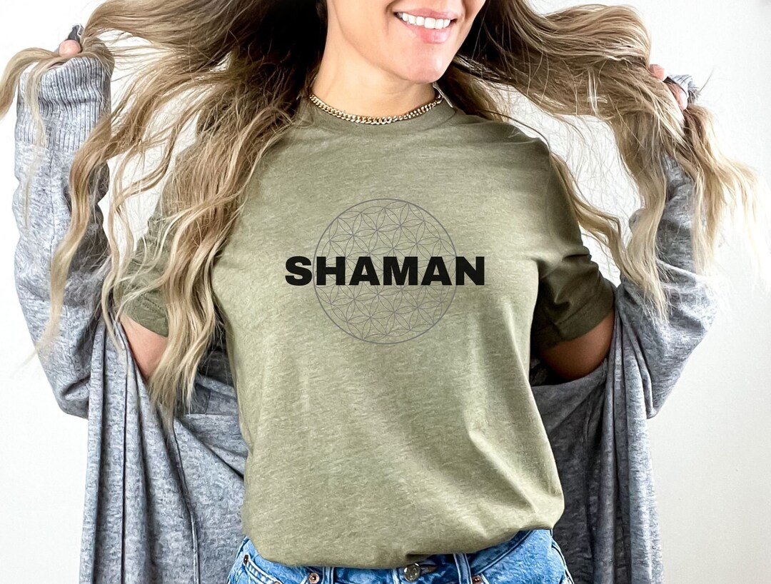Shaman T-shirt, Flower of Life Shirt, Shamanism Shirt, Shamanic Shirt ...
