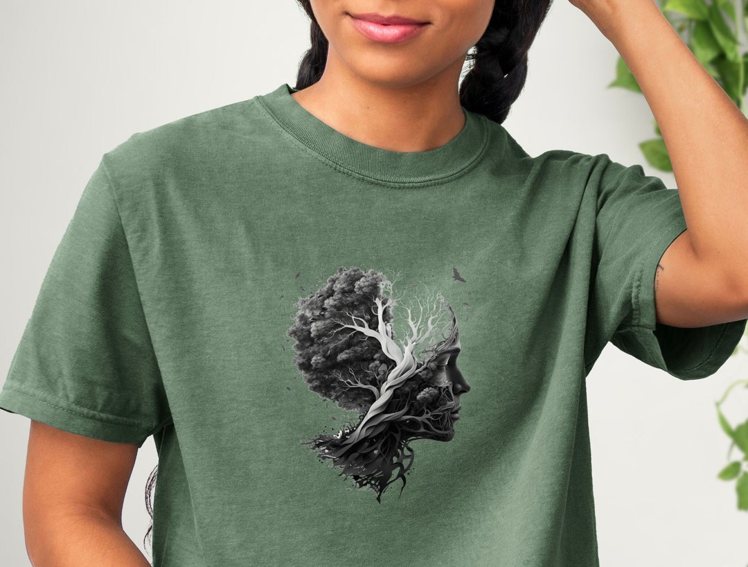 Mystical Tree of Life Face in Nature T-shirt Sacred Tree - Etsy