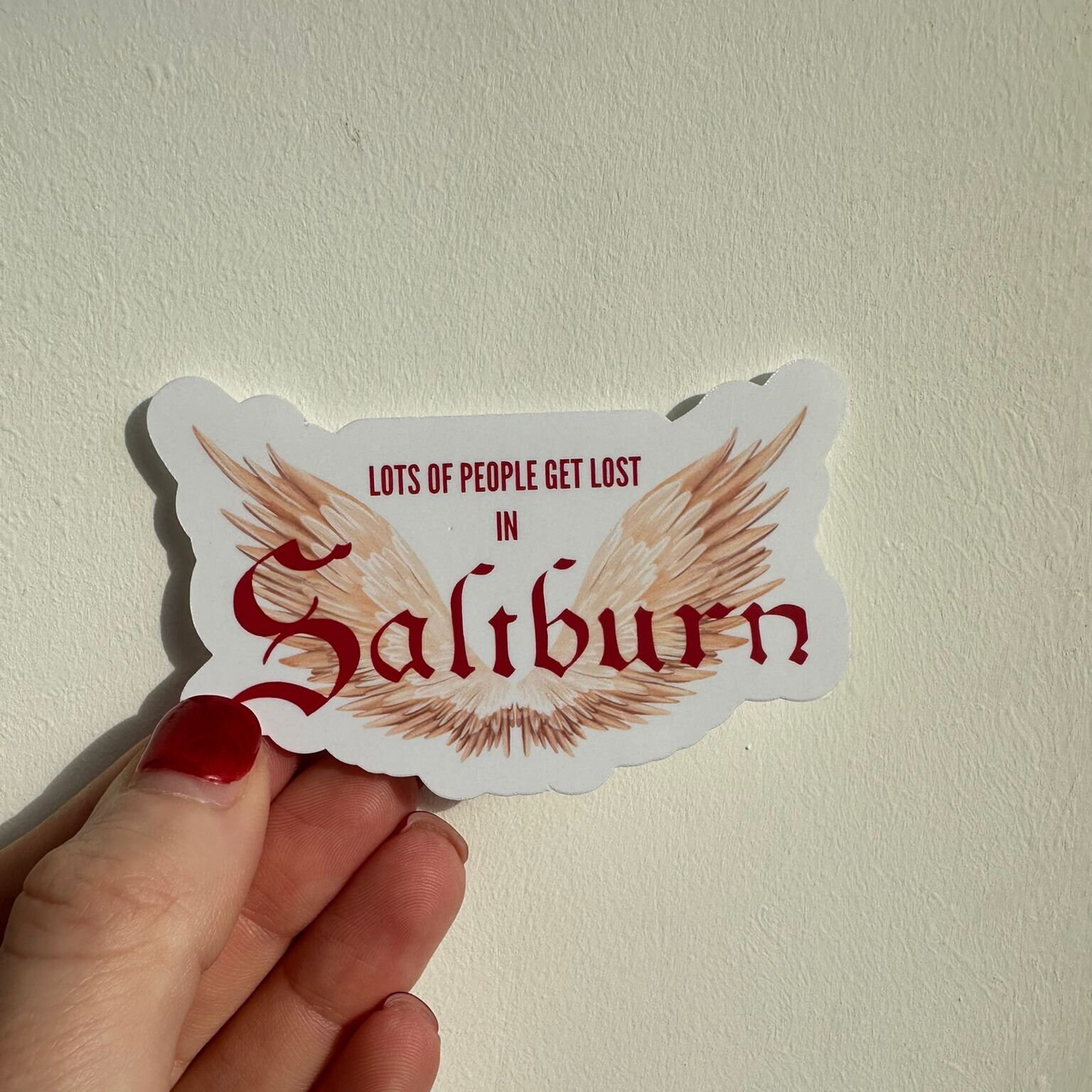 Saltburn Movie Inspired Laminated Sticker, Lots of People Get Lost in ...