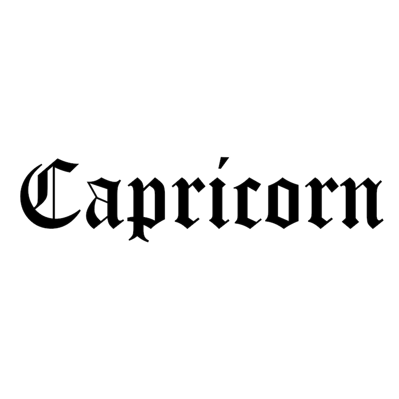 Gothic Font Capricorn - Etsy