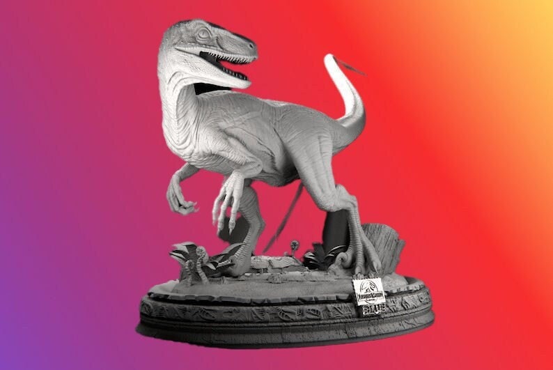 Blue Velociraptor Jurassic Park STL 3d Print Files - Etsy New Zealand