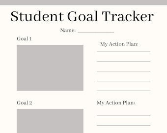 Goal and Plan Tracker - Etsy