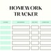 College and School Homework Tracker - Etsy