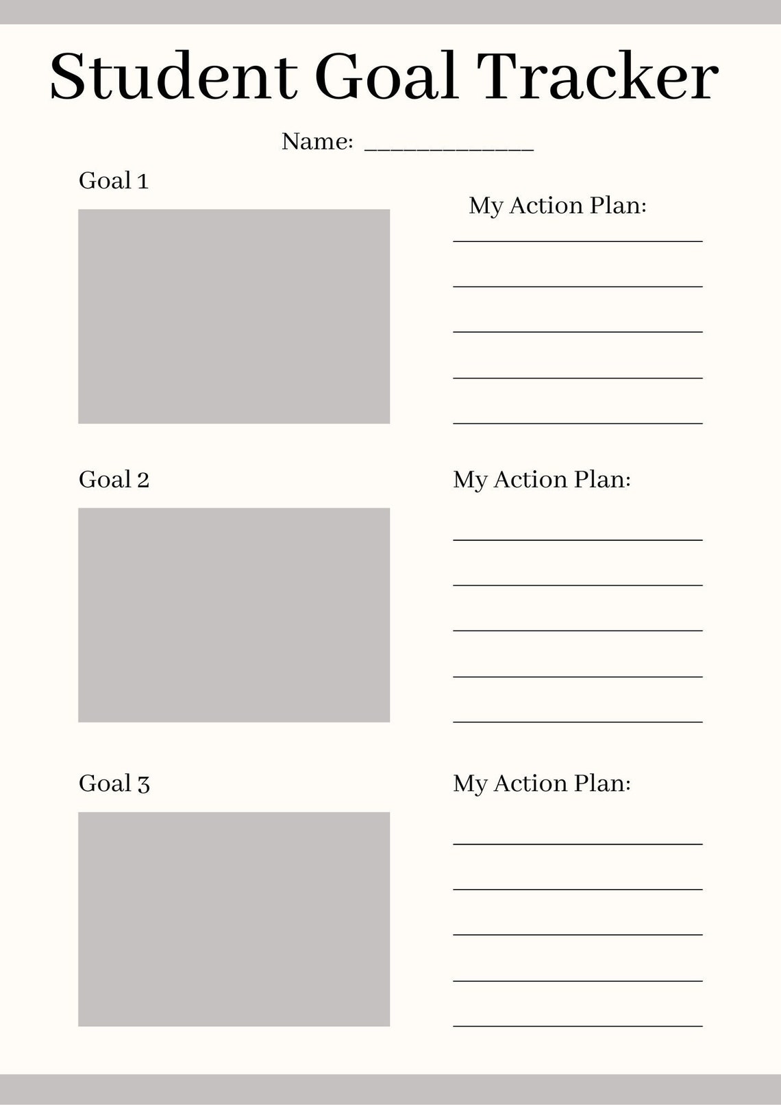 Student Goal Tracker - Etsy