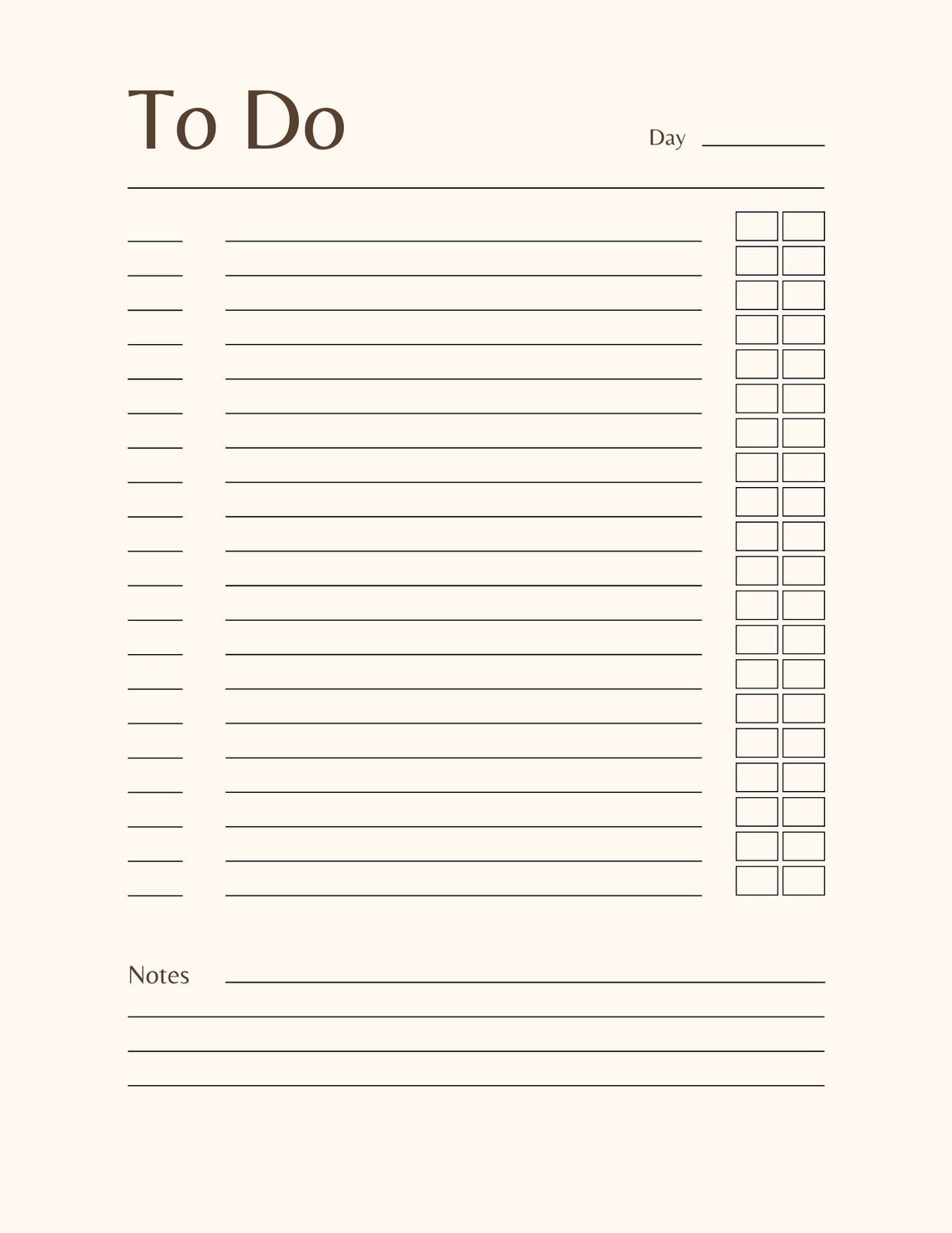 Easy and Simple Daily or Weekly To-do Downloadable - Etsy
