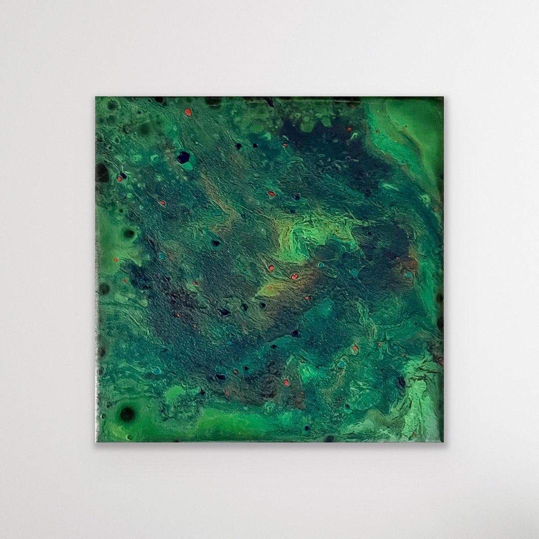 Unique Fluid Art With Texture, Fluid Painting on Canvas Original ...
