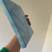 Painting Small Square Light Blue Abstract, Sky Blue Wall Decoration ...