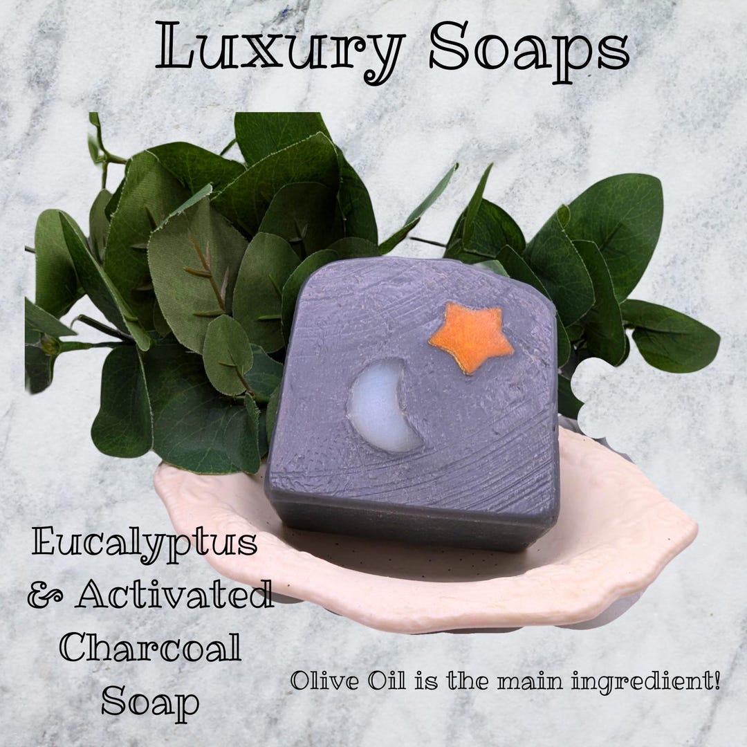 Eucalyptus and Activated Charcoal Soap Bars - Luxury Soaps ...