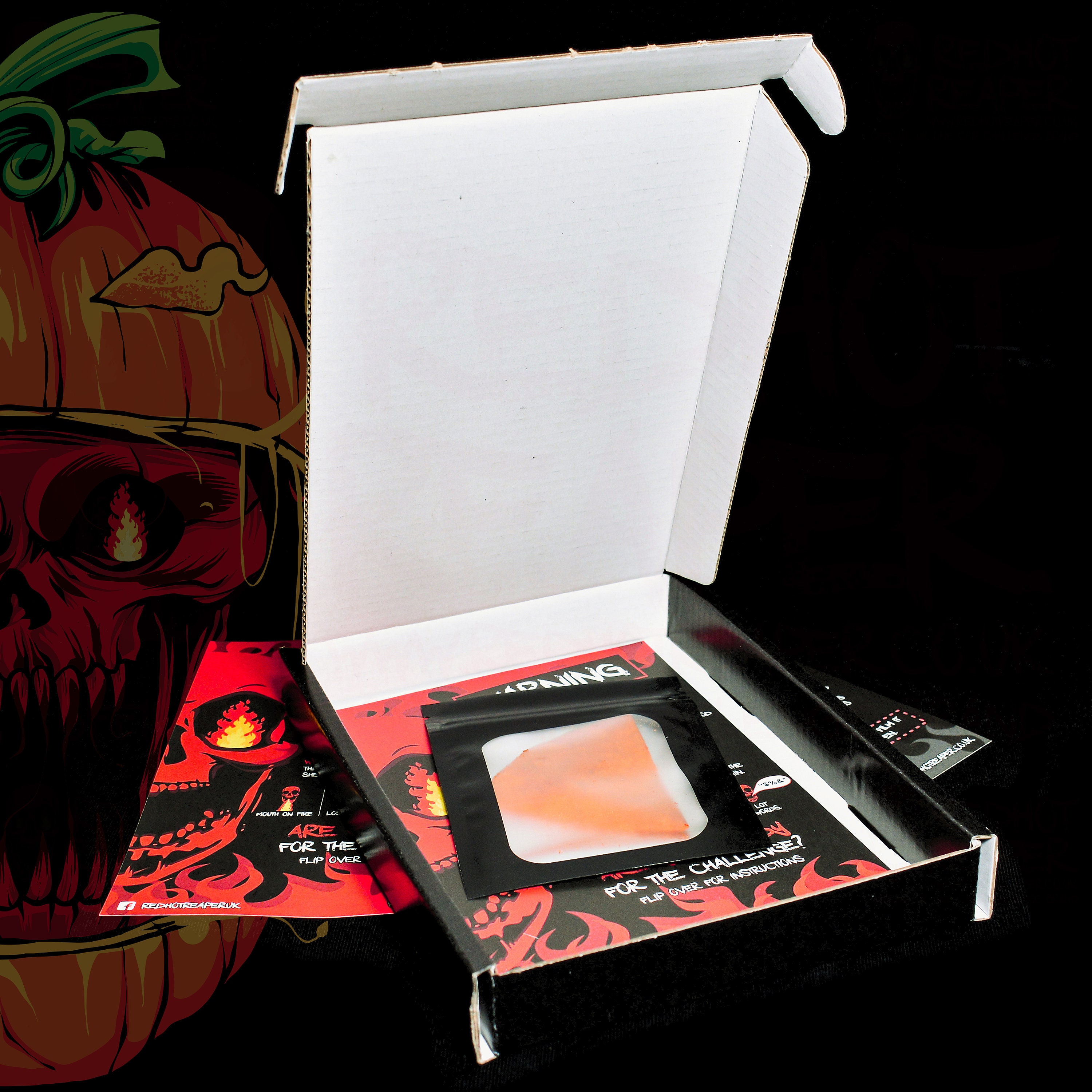 4X ONE CHIP CHALLENGE - Halloween World's Hottest Tortilla Chilli Chip ...