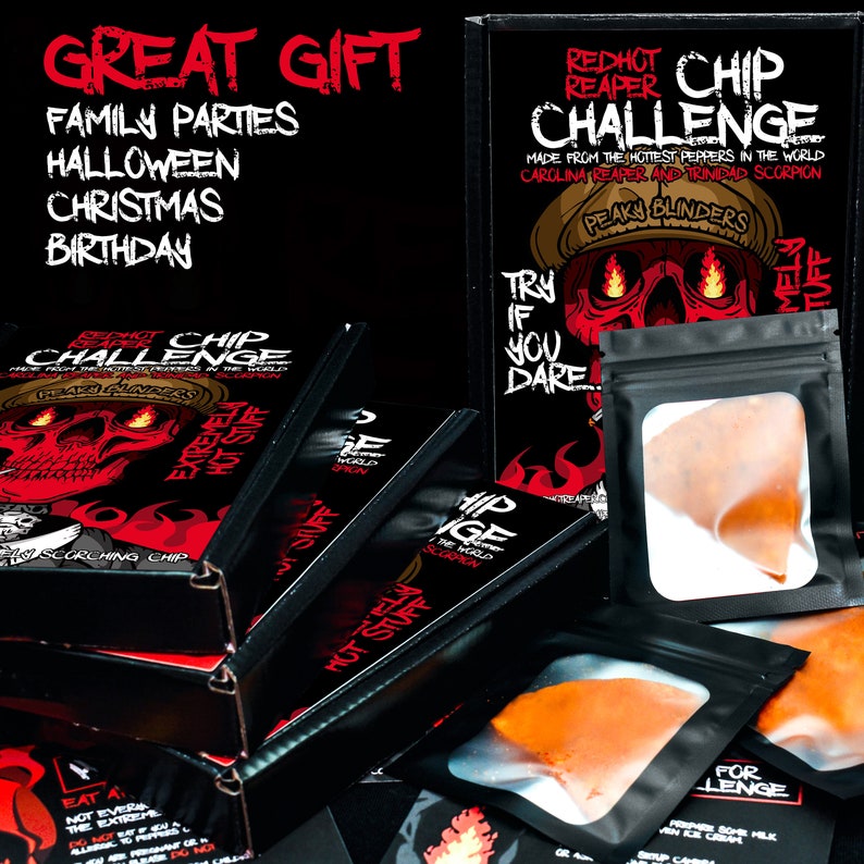 1X CHIP CHALLENGE - Peaky Blinders - World's Hottest Tortilla Chilli ...