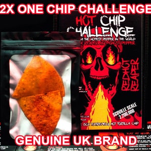 2X Carolina Reaper One Chip Challenge: World's Hottest Tortilla Chip ...