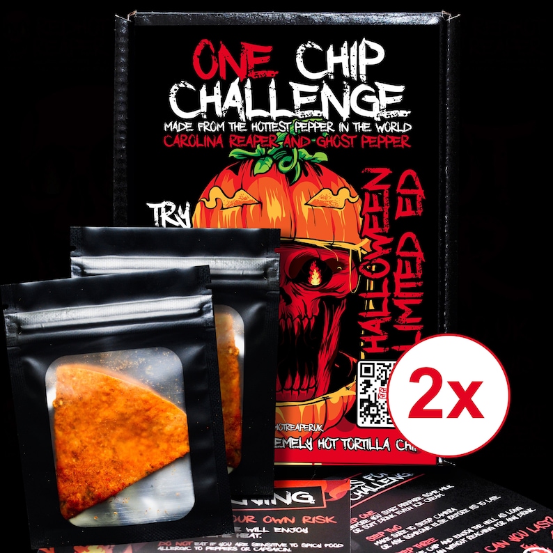 2X One Chip Challenge: Carolina Reaper Hottest Tortilla Chip - Etsy