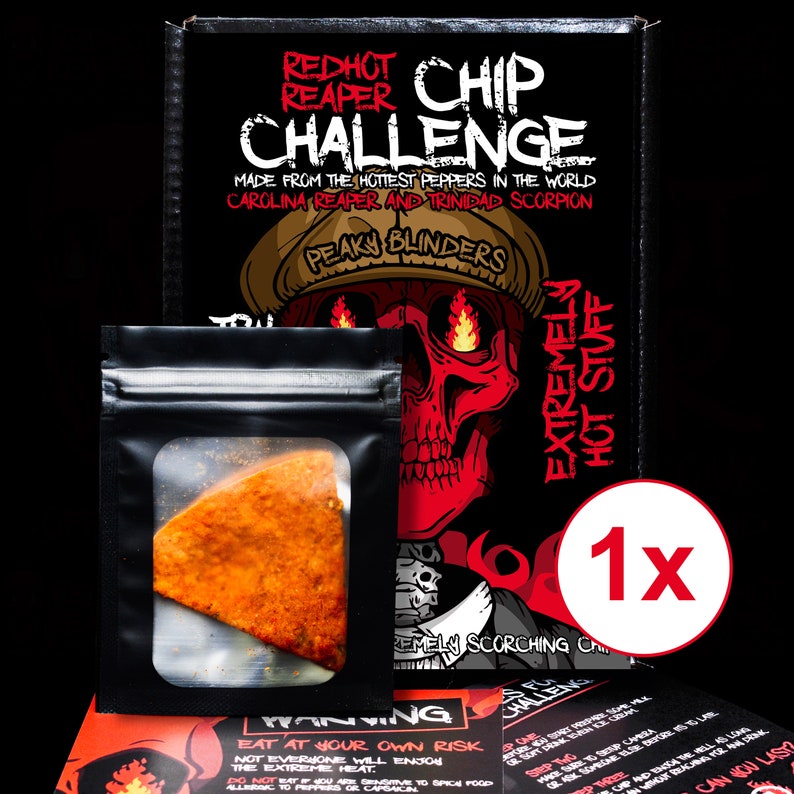 1X CHIP CHALLENGE - Peaky Blinders - World's Hottest Tortilla Chilli ...