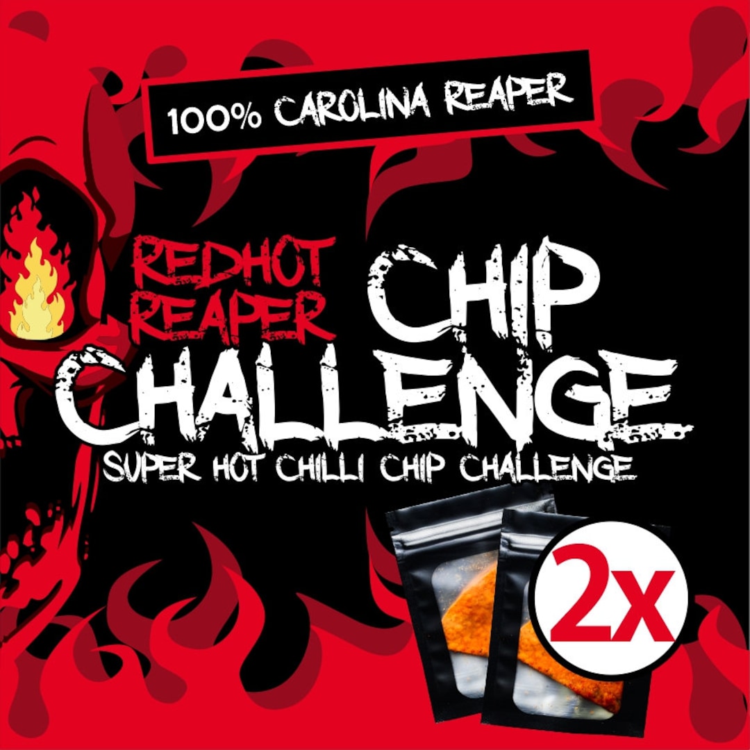 2X CHIP CHALLENGE - World's Hottest Tortilla Chilli Chip Carolina ...