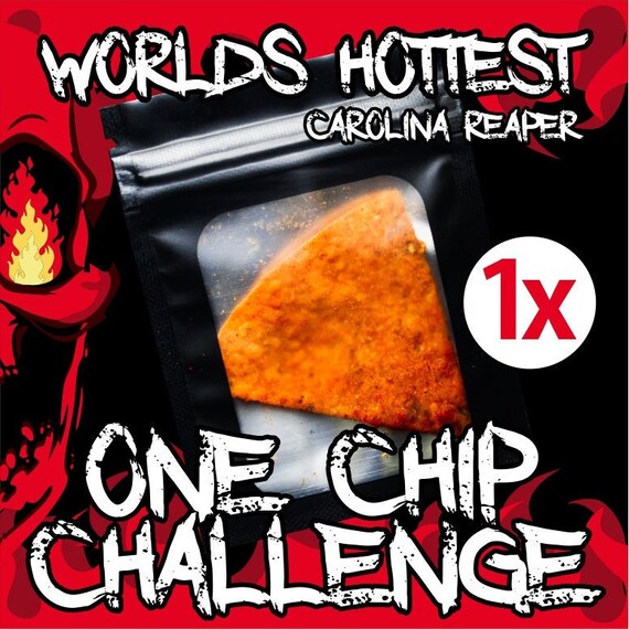 1x One Chip Challenge The Worlds Hottest Tortilla Etsy Australia