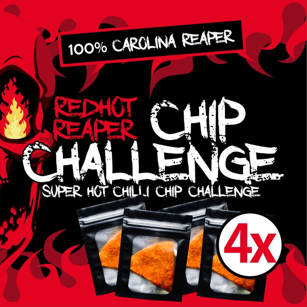 4X Carolina Reaper Chip Challenge: World's Hottest Tortilla Chip - Etsy