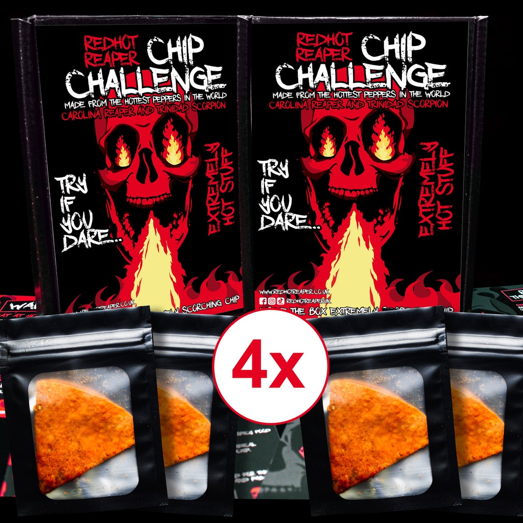 4X Carolina Reaper Chip Challenge: World's Hottest Chilli Tortilla - Etsy