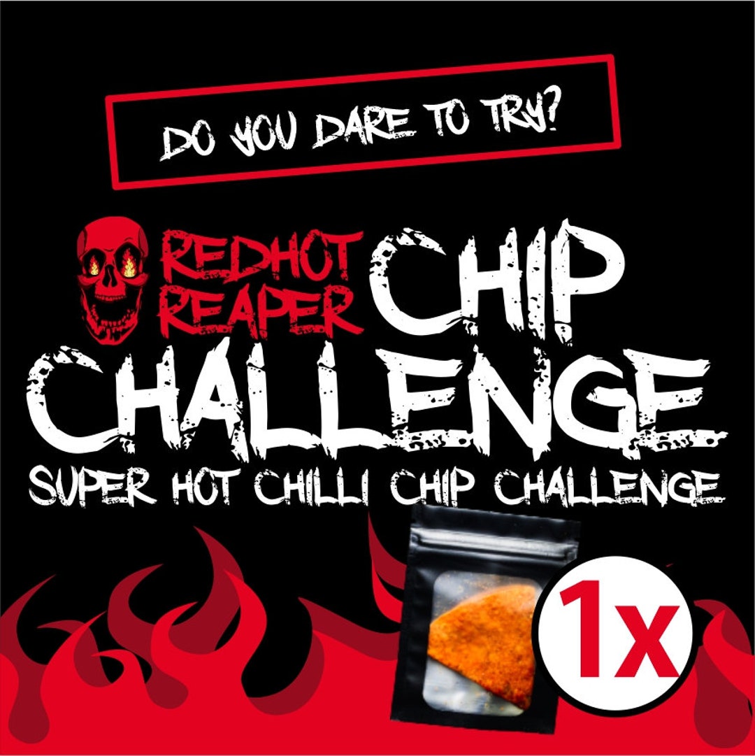 1X CHIP CHALLENGE - World's Hottest Tortilla Chilli Chip Carolina ...