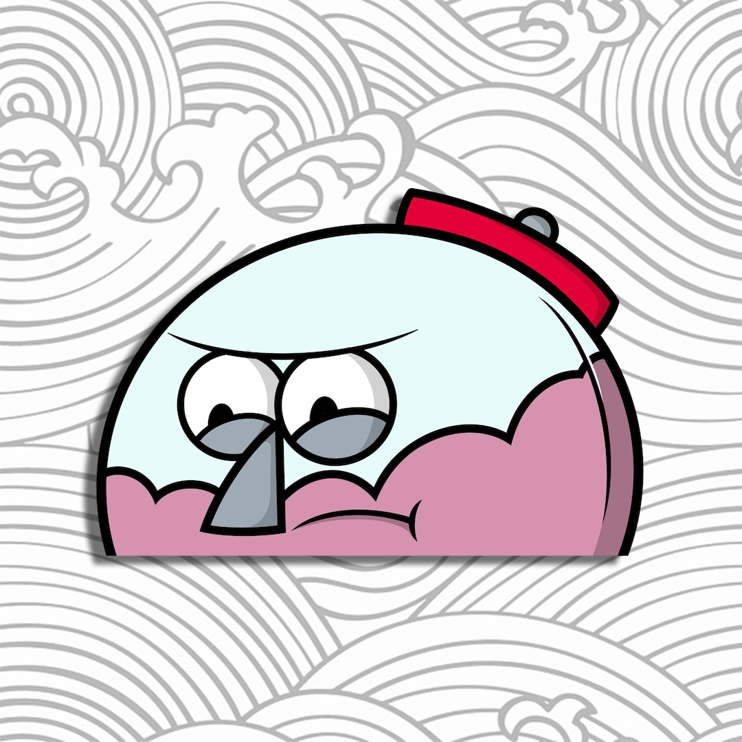 Angry Gumball Machine Peeker Sticker - Etsy