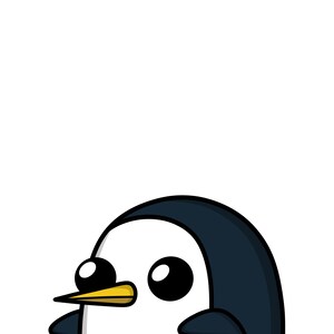 Ice Penguin Peeker Sticker (2 Styles) - Etsy