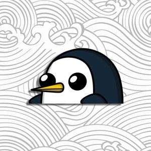 Ice Penguin Peeker Sticker (2 Styles) - Etsy