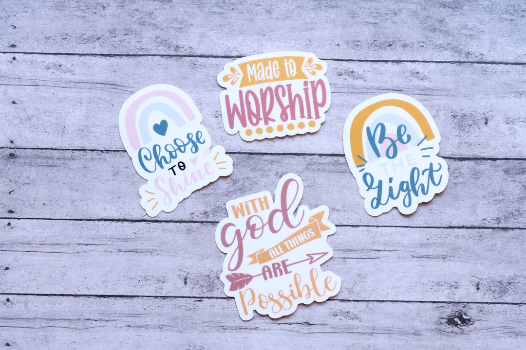 Water Resistant Vinyl Sticker | Christian Stickers | Choose to Shine ...