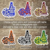 Cheerleading Stickers - Etsy