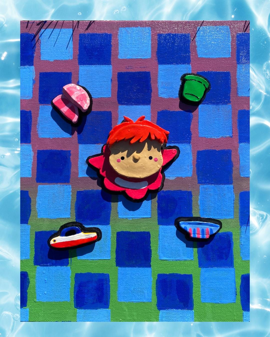 Ponyo / Turnip Head Studio Ghibli: 3D Textured Canvas - Etsy Canada