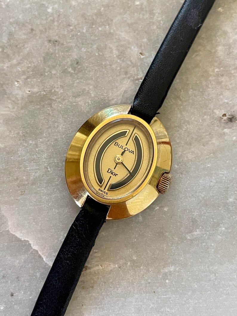Bulova Dior Watch Vintage Christian Dior by Bulova Wind up - Etsy