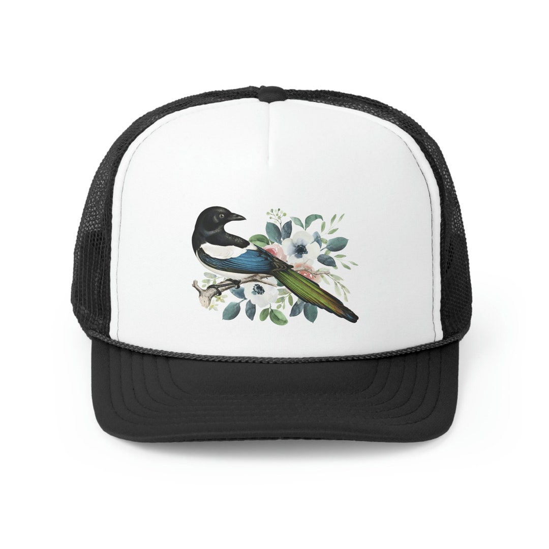 Magpie Hat, Magpie Lover Hat, Magpie Bird Hat, Magpie Lover, Magpie ...