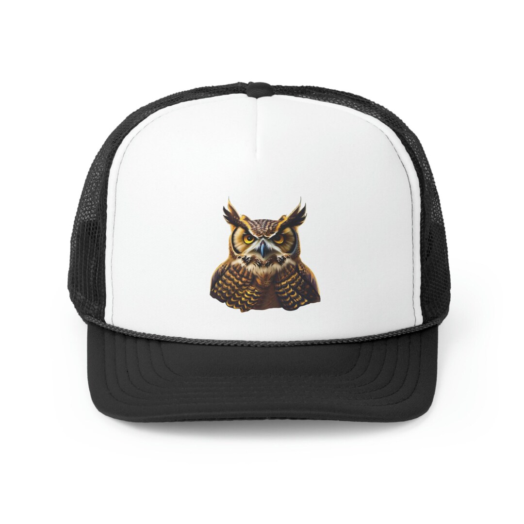 Great Horned Owl Hat, Great Horned Owl Lover Hat, Horned Owl, Great ...