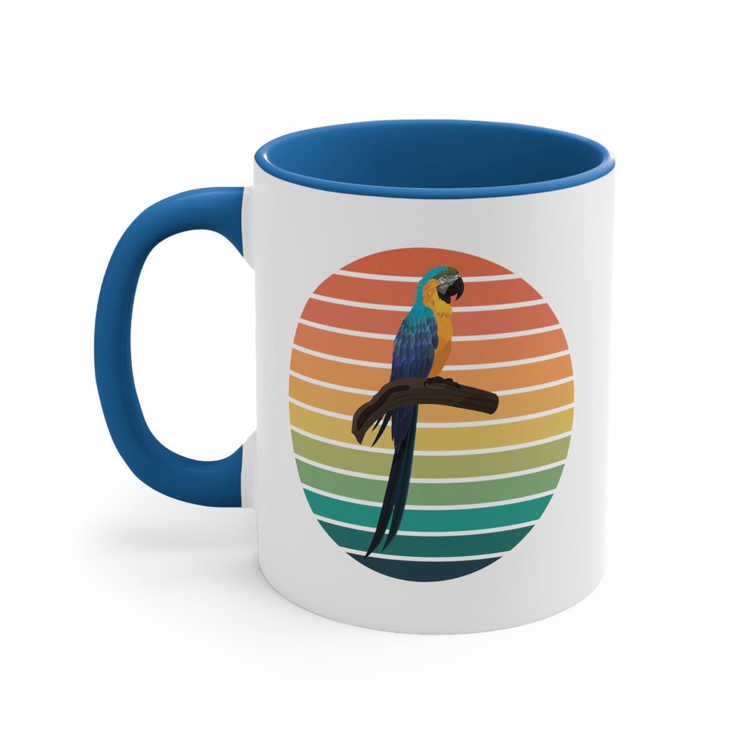 Blue and Yellow Macaw Mug, Macaw Coffee Mug, Blue and Yellow Macaw ...