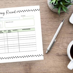 Puppy Whelping Chart for Newborn Puppies, Weight, Dog Birth - Etsy