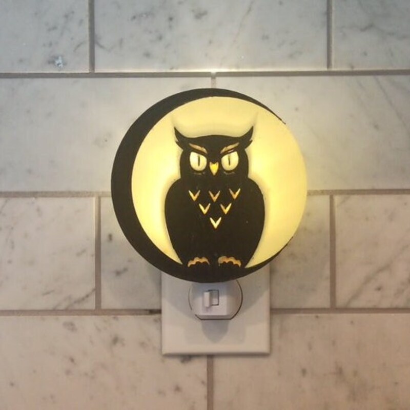 Night Owl Wall Light - Etsy