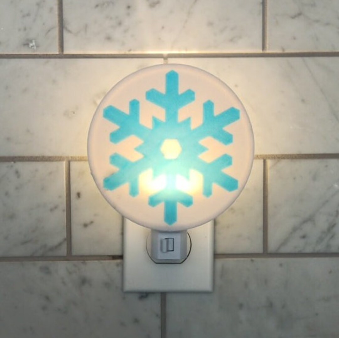 Christmas Snowflake Night Light, Snowflake Night Light, Winter ...