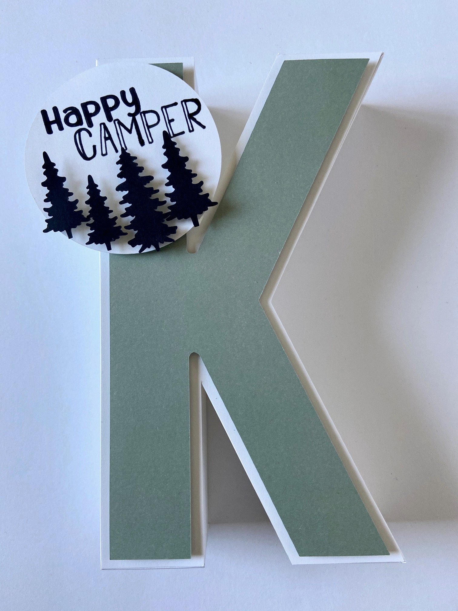ONE Happy Camper 3D Letters One Happy Camper Birthday - Etsy