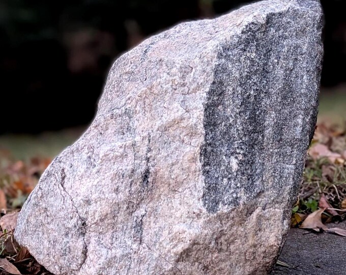 Large Natural Gneissic Granite Rock: Crystal-rich Decorative Stone Over ...