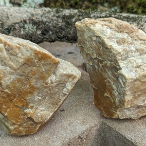 Cherty Quartzite Rocks 2 Pc, Metamorphic Specimens or Decorative Creamy ...