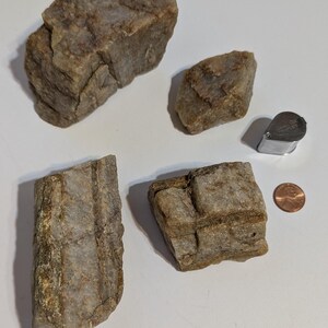 4 Piece Set of Variegated Quartzite Rocks * Over 2 Pounds of Naturally ...