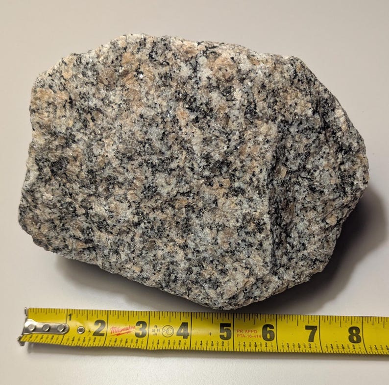Speckled Granite Rock • Intrusive Igneous Specimen • Sloped or Monolith ...