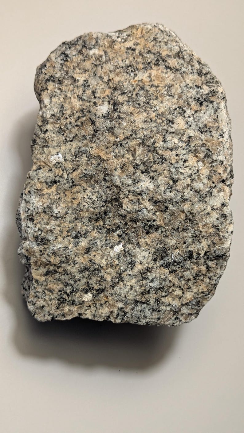 Speckled Granite Rock • Intrusive Igneous Specimen • Sloped or Monolith ...