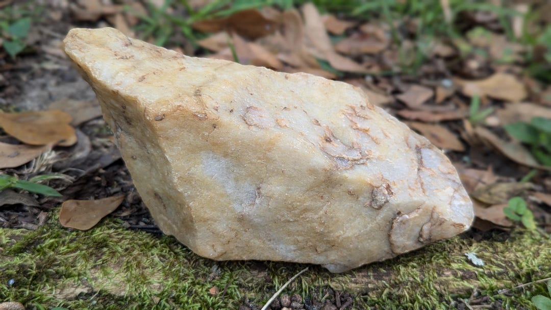 Cream & Cinnamon Quartz Variegated Rock * Mineral Specimen or ...