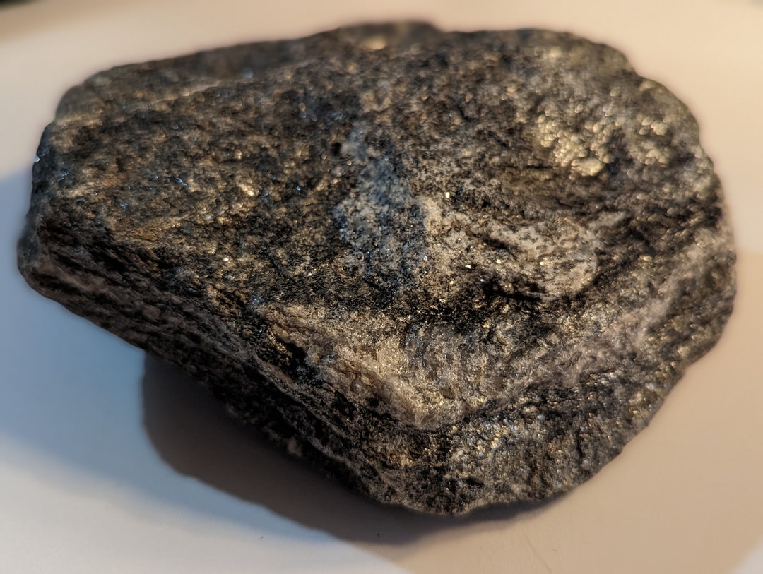 Mica Schist Rock 3 Lbs. 10.9 Oz Foliated Metamorphic Specimen With ...